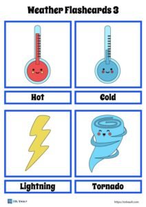 44 free weather flashcards - ESL Vault