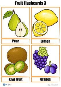 40 free fruit flashcards (PDF) - ESL Vault