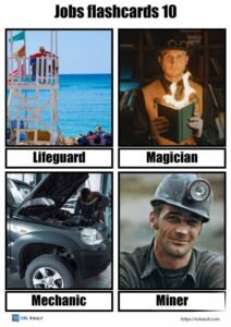 60 free printable jobs flashcards (PDF) - ESL Vault