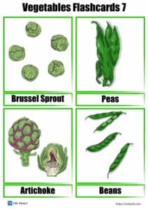 28 free vegetables flashcards (PDF) - ESL Vault