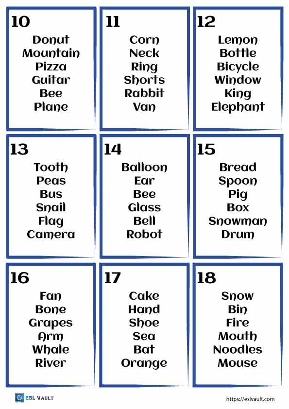 54 Free Pictionary Cards PDF ESL Vault 54 Free Pictionary Cards PDF ESL Vault