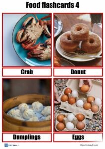 52 free food flashcards (PDF) - ESL Vault