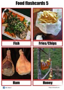 52 free food flashcards (PDF) - ESL Vault