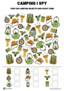 10 Free camping worksheets for kids - ESL Vault