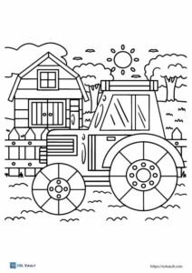 19 free printable farm coloring pages (PDF) - ESL Vault