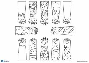 10 free paw printables - ESL Vault