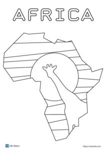 14 Free Africa map coloring pages (PDF) - ESL Vault