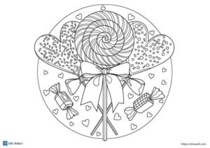 23 Free candy coloring pages ( Printable PDF) - ESL Vault