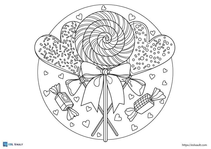 23 Free candy coloring pages ( Printable PDF) - ESL Vault