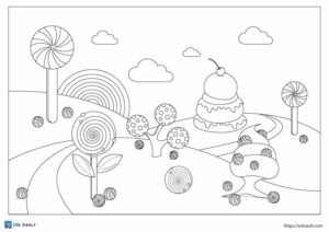 23 Free candy coloring pages ( Printable PDF) - ESL Vault