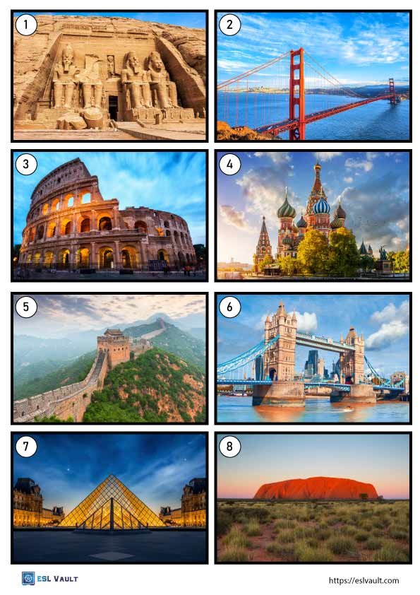 Free country guessing game (40 PDF cards) - ESL Vault