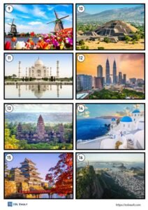 Free country guessing game (40 PDF cards) - ESL Vault