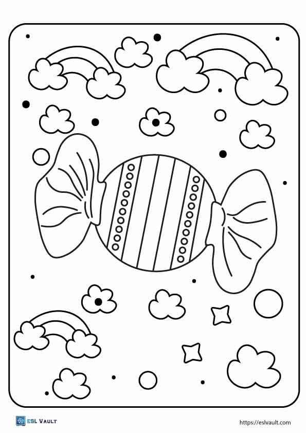 23 Free candy coloring pages ( Printable PDF) - ESL Vault