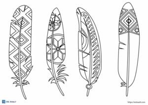 100+ Free printable feather templates (PDF) - ESL Vault