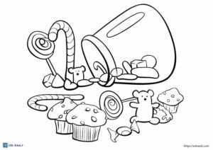 23 Free candy coloring pages ( Printable PDF) - ESL Vault