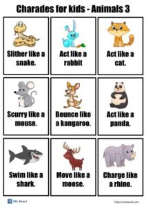 Free charades for kids printables (153 cards) - ESL Vault