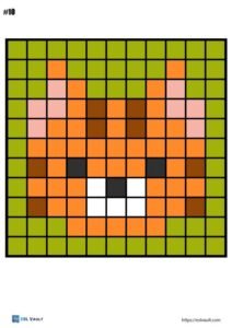 15 Free pixel art color by number pages (PDF) - ESL Vault