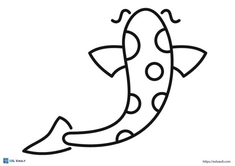 Free printable fish outline templates (18 PDFs) - ESL Vault