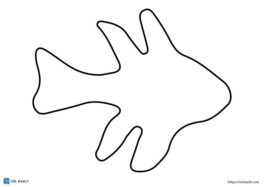 Free printable fish outline templates (18 PDFs) - ESL Vault