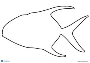 Free printable fish outline templates (18 PDFs) - ESL Vault