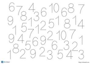 16 Free printable number tracing worksheets (PDF) - ESL Vault
