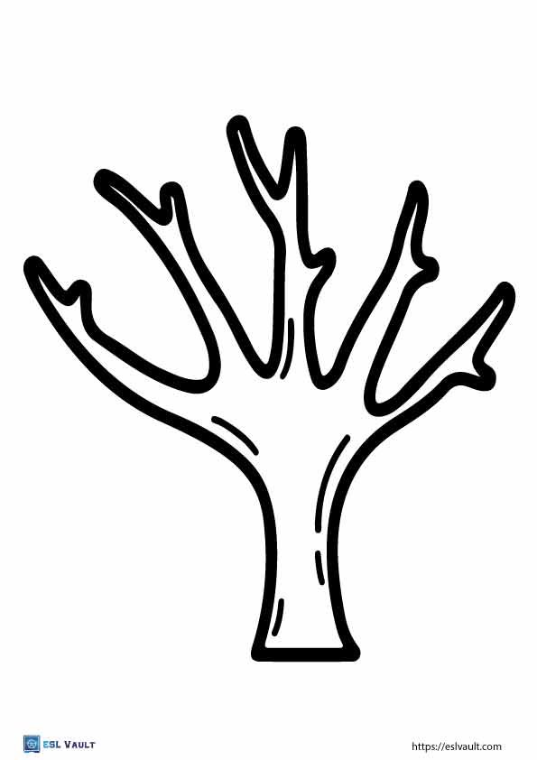 23 Free tree outline templates (PDF) - ESL Vault