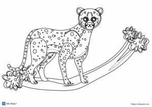 17 Free printable cheetah coloring pages (PDF) - ESL Vault