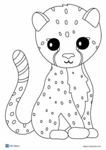 17 Free printable cheetah coloring pages (PDF) - ESL Vault