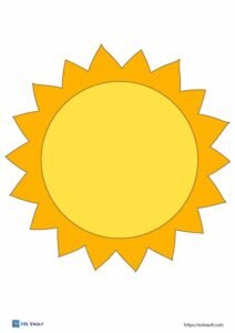 31 Free printable sun templates and outlines - ESL Vault