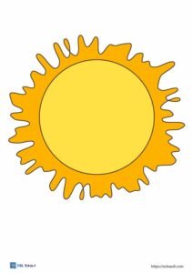 31 Free printable sun templates and outlines - ESL Vault