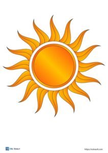 31 Free printable sun templates and outlines - ESL Vault