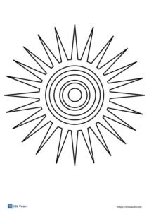31 Free printable sun templates and outlines - ESL Vault