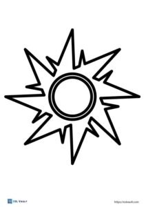 31 Free printable sun templates and outlines - ESL Vault