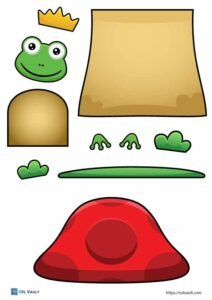 Free printable paper frog craft templates (16 PDFs)