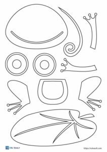 Free printable paper frog craft templates (16 PDFs)