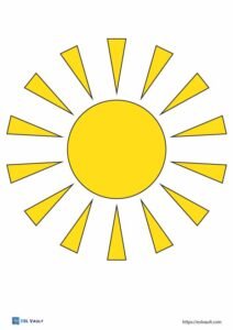 31 Free printable sun templates and outlines - ESL Vault