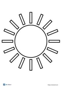 31 Free printable sun templates and outlines - ESL Vault