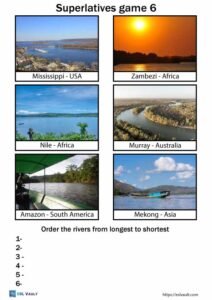 6 Free superlatives game printables (PDF) - ESL Vault