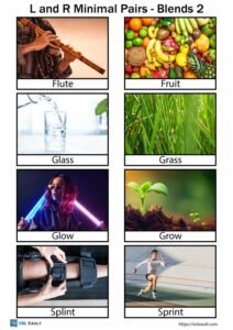 48 Free L and R minimal pairs cards and word list