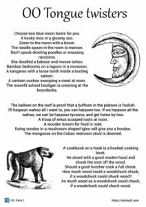 23 Silly OO tongue twisters - ESL Vault